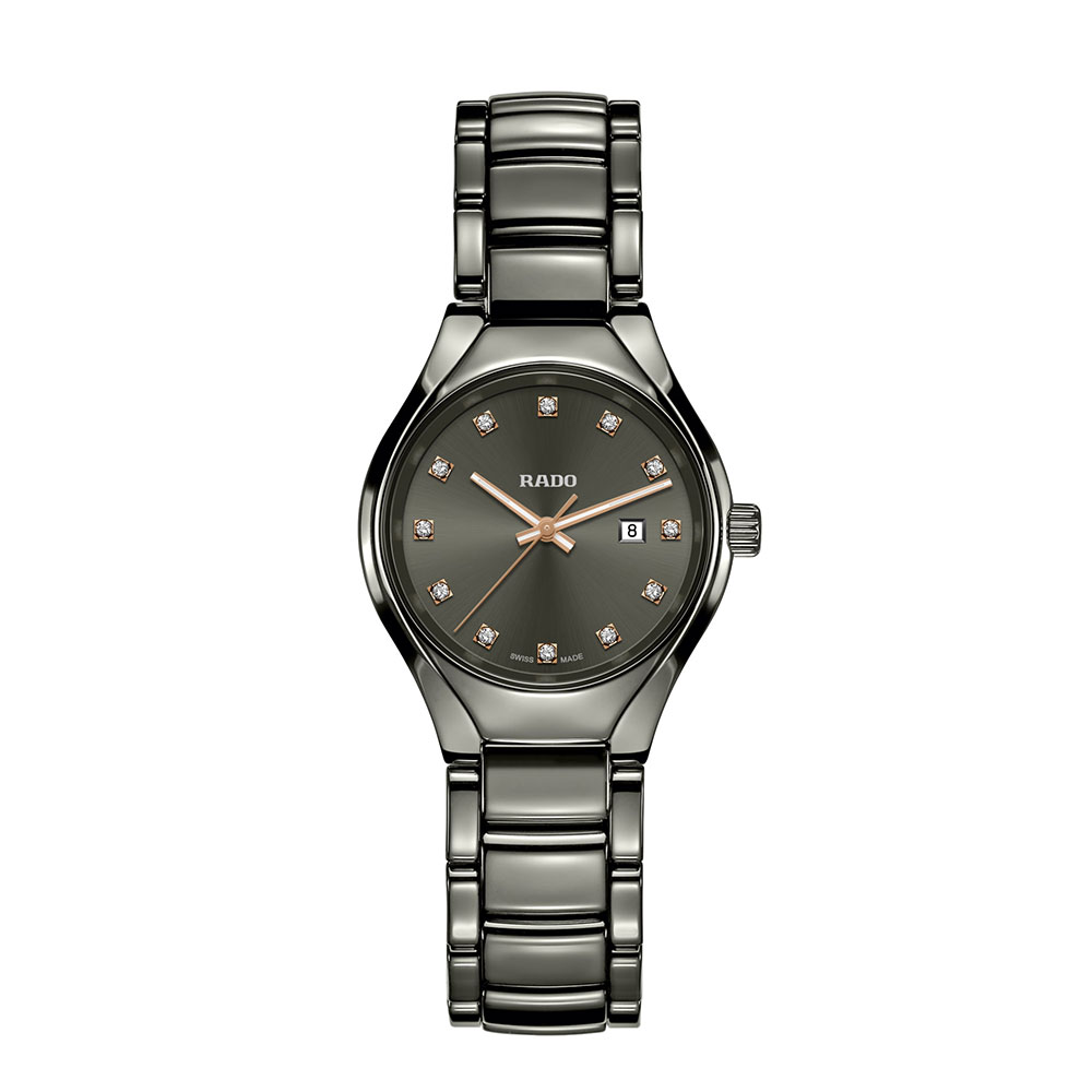 Rado True 30mm Plasma Ceramic Diamond Bracelet Watch |Peter Jackson