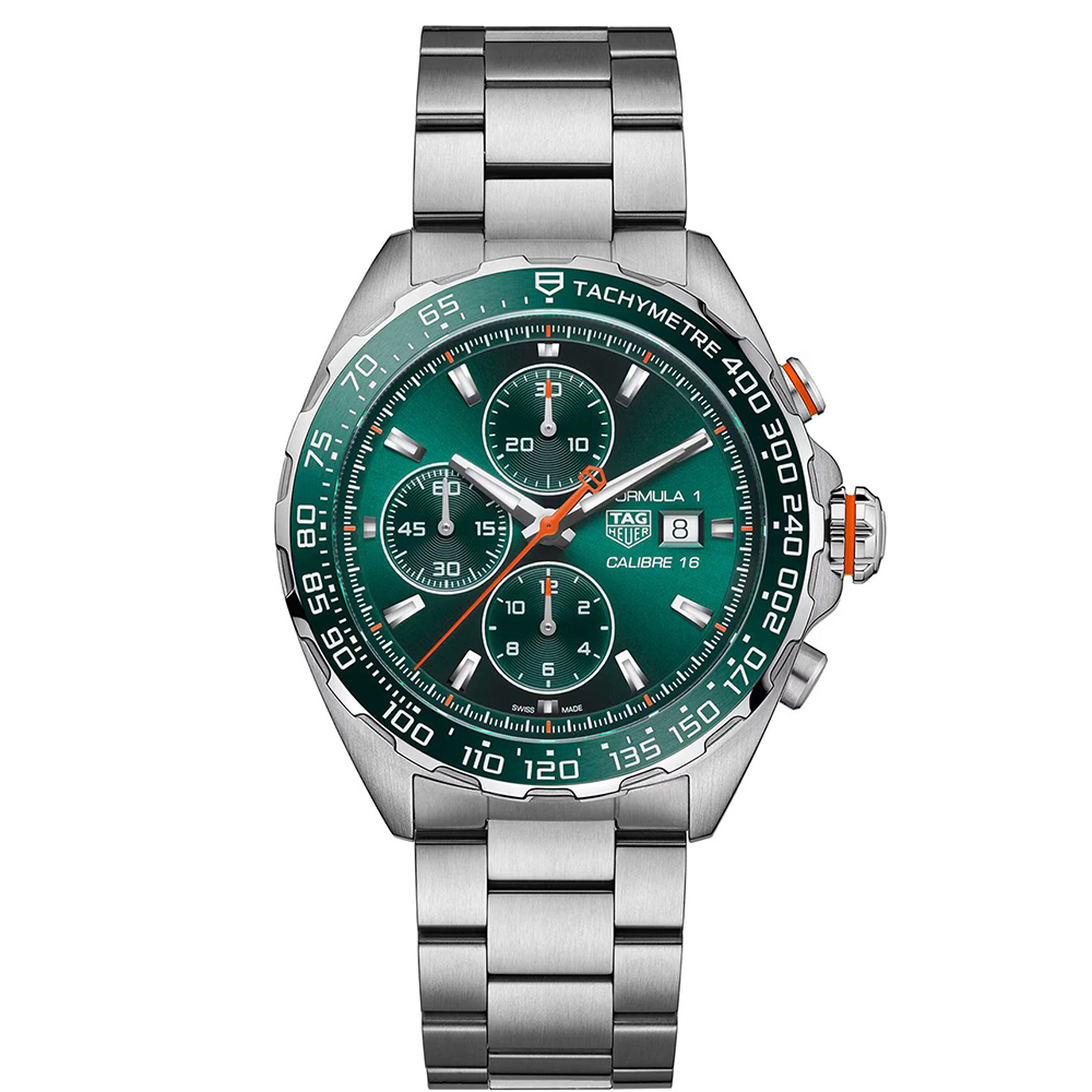 TAG Heuer Formula 1 Green Calibre 16 Chronograph Watch | Peter Jackson